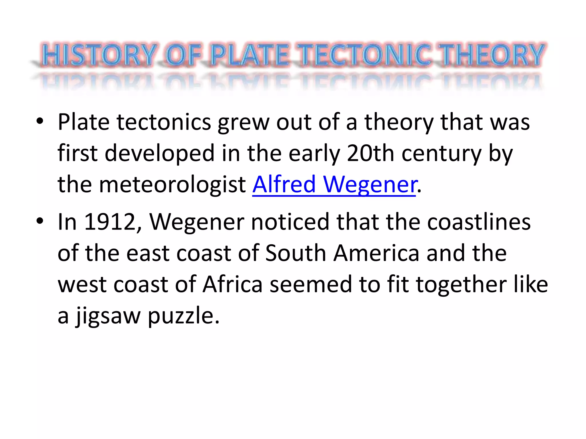 Plate Tectonic Theory | PPTX