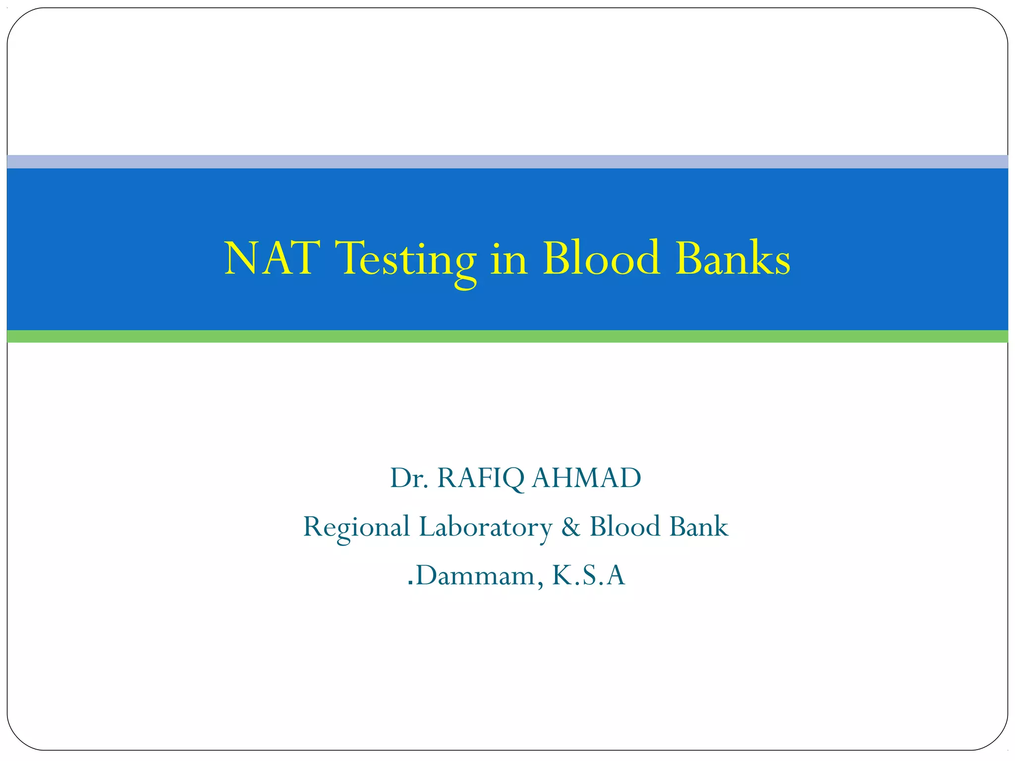 Nat testing | PPT