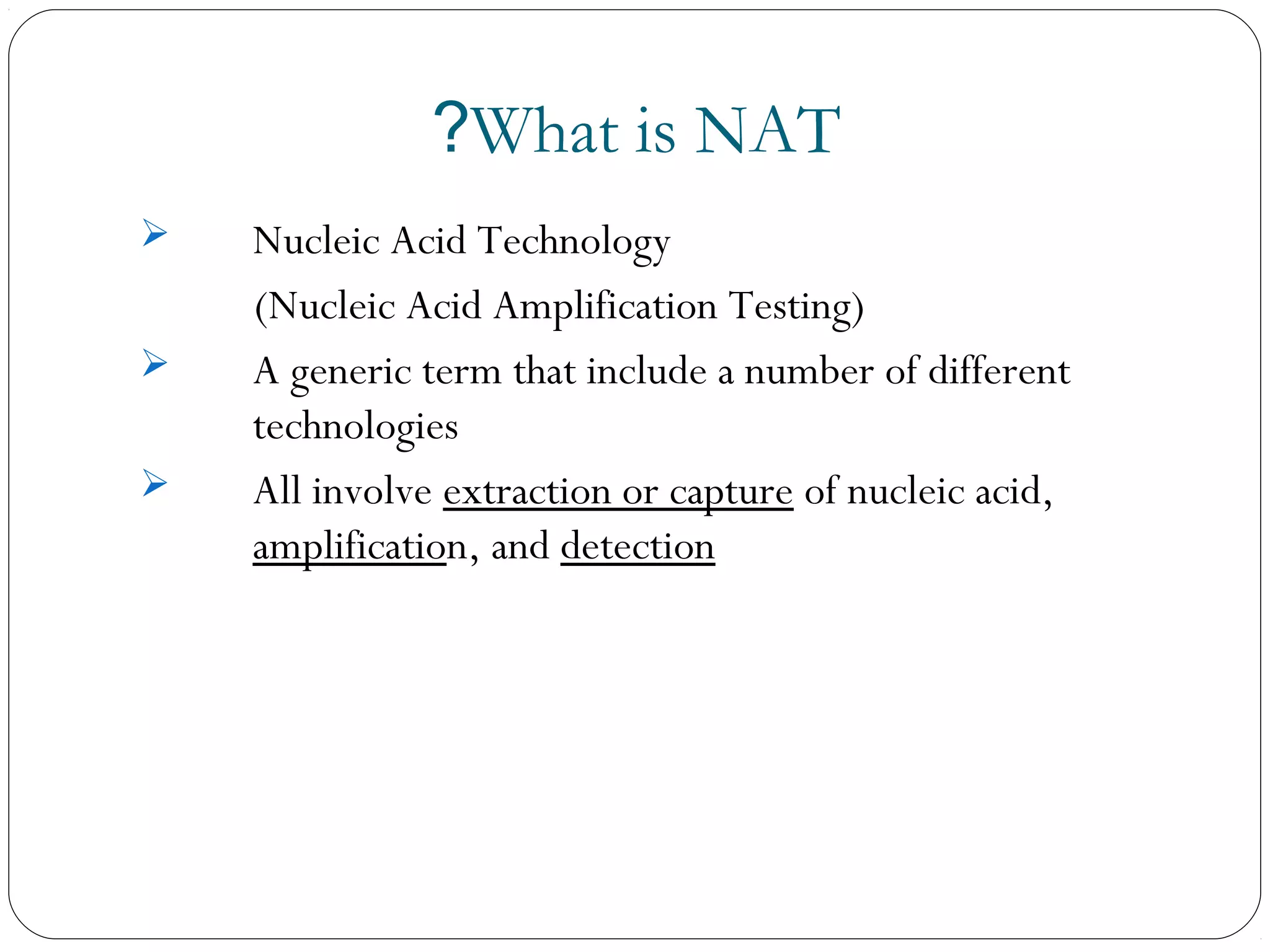 Nat testing | PPT