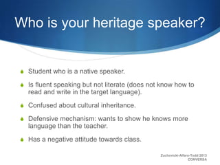 Native Speakers in the TPRS classroom | PPTX
