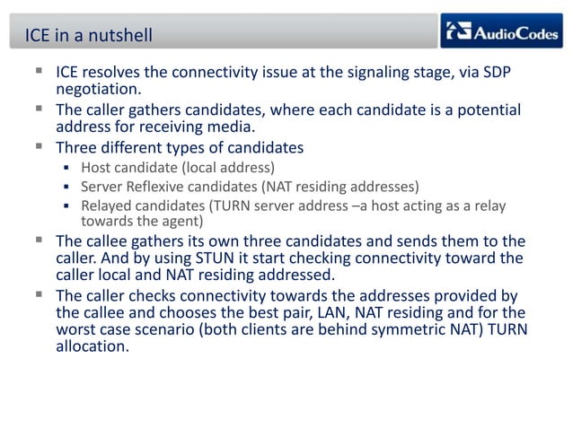 Nat traversal in WebRTC context | PPT Nat traversal in WebRTC context | PPT