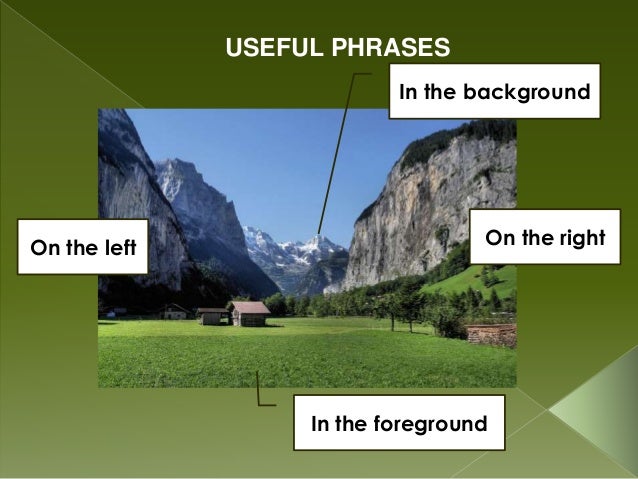 How to describe a landscape