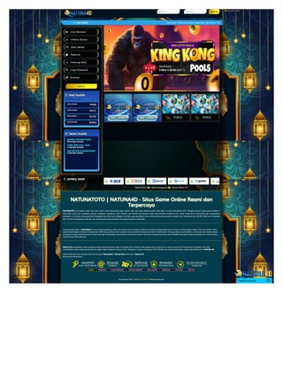 Judul: Memahami Natunatoto: Permainan Toto Natuna yang Populer | PDF