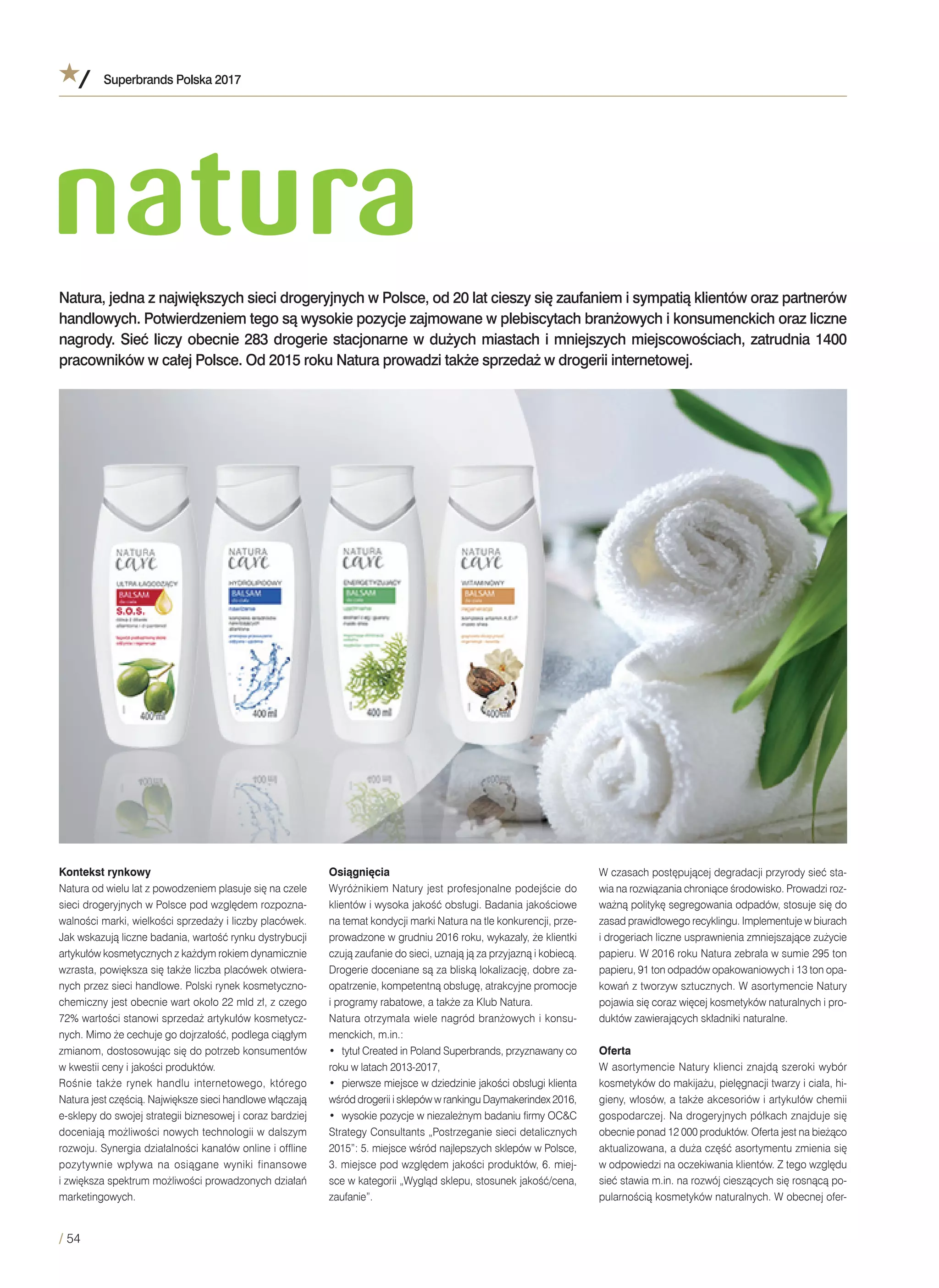 Case study marki Natura z Albumu Superbrands Polska 2017 | PDF