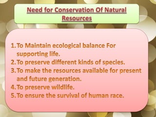 Economic Use Of Natural Resources | PPTX