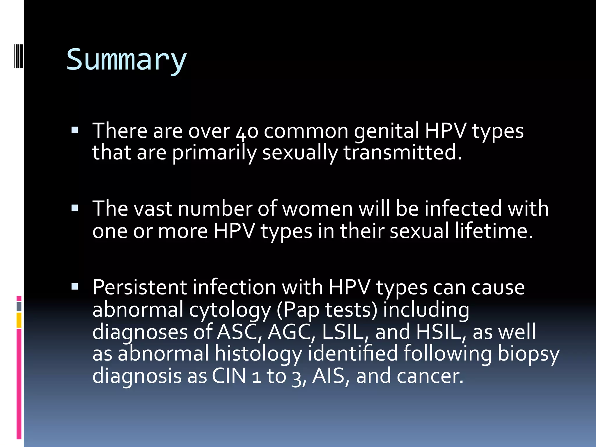 Natural history and pathogenesis of hpv | PDF