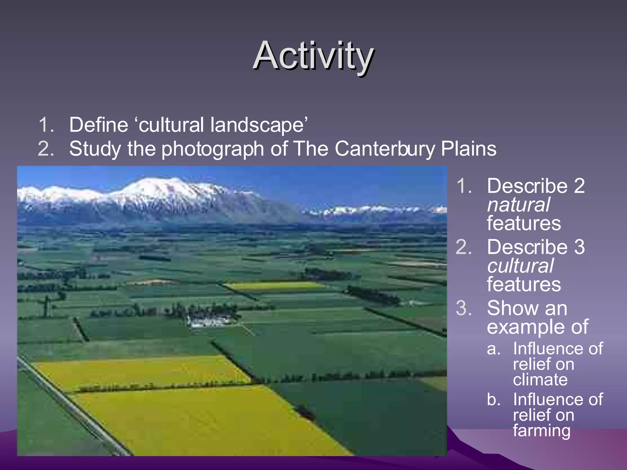 Natural & Cultural Landscape | PPT