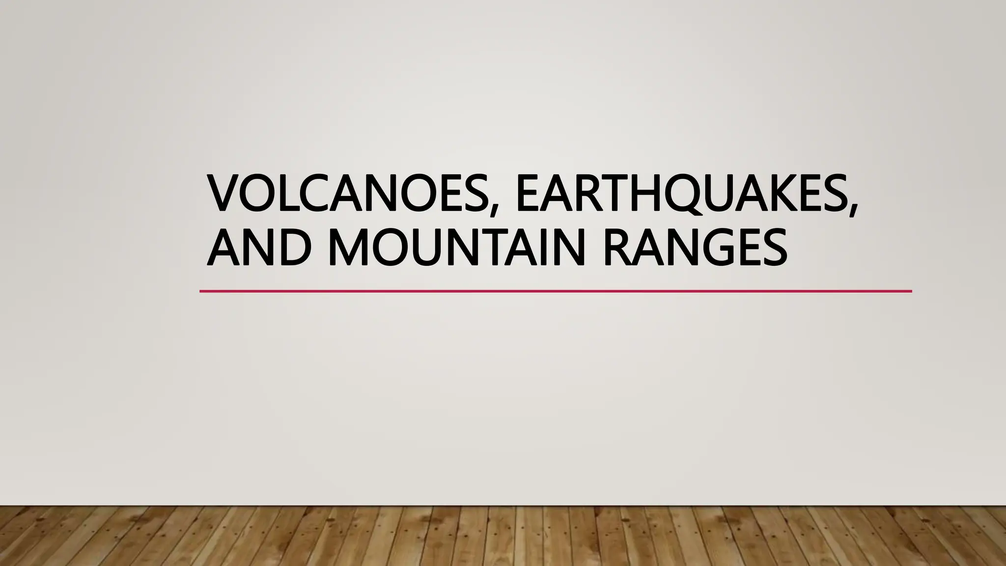 Natural-Disasters - volcanoes, earthquakes | PPTX