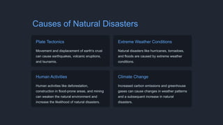 Natural-Disasters HOW IS EFFECTING THE ENVIRNOMENT | PPT