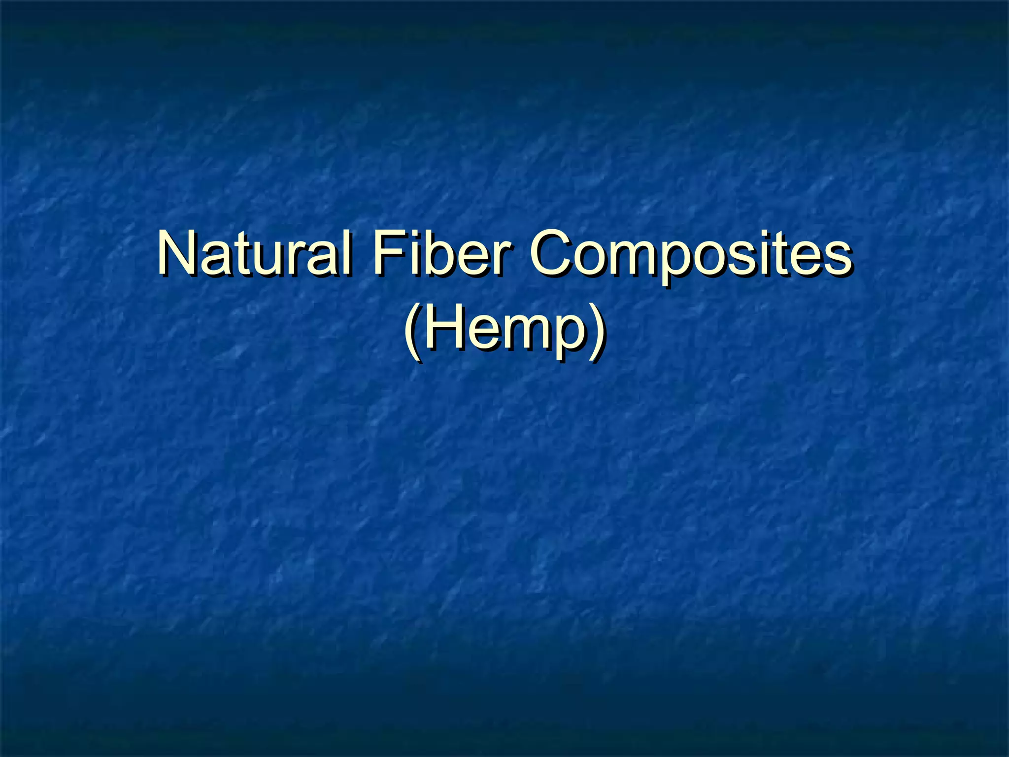 Natural fibre-composites | PPT