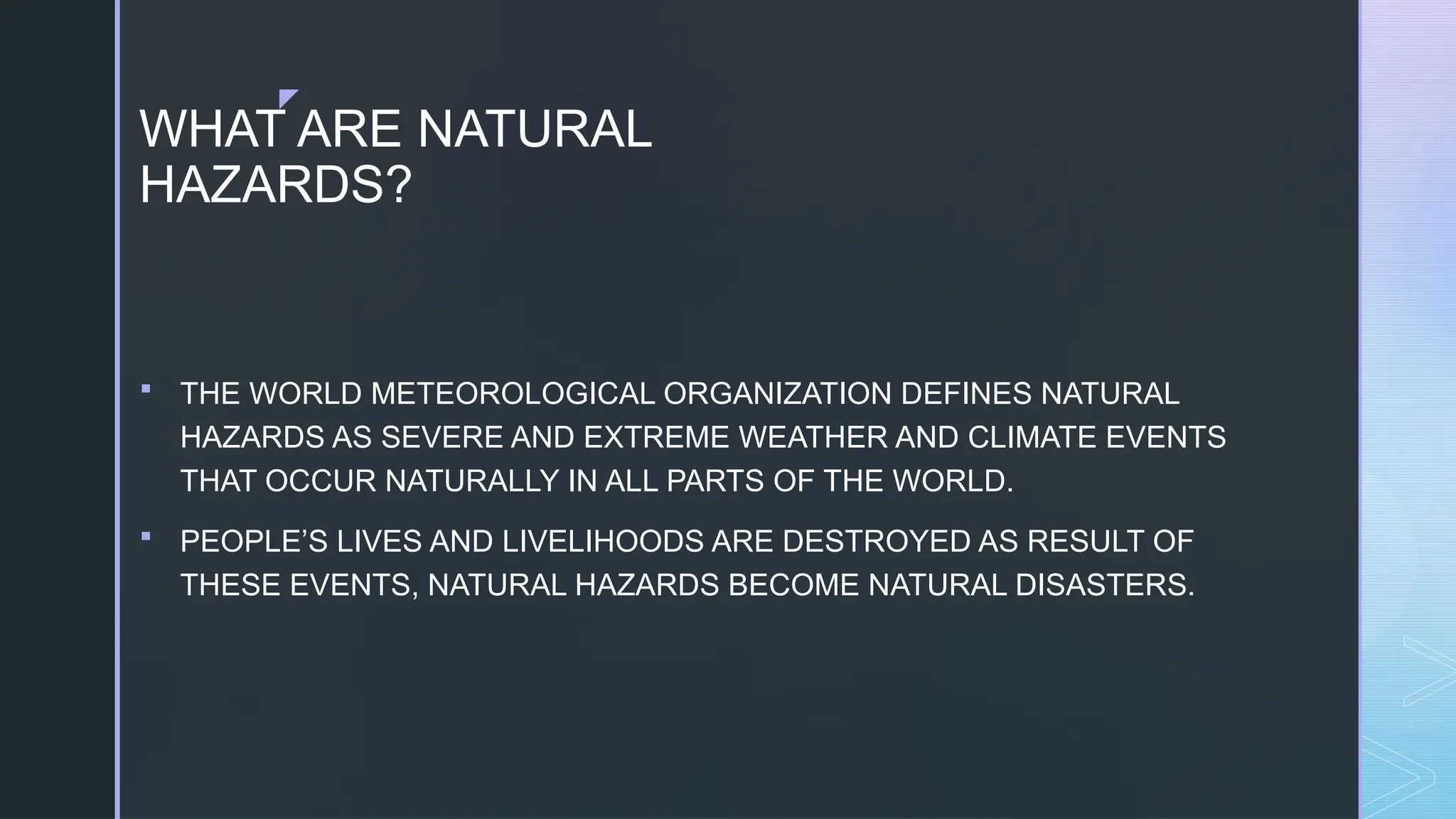 NATURAL-HAZARDS-ON-EARTH earth and life science | PPTX