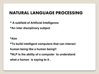 Natural language-processing | PPT