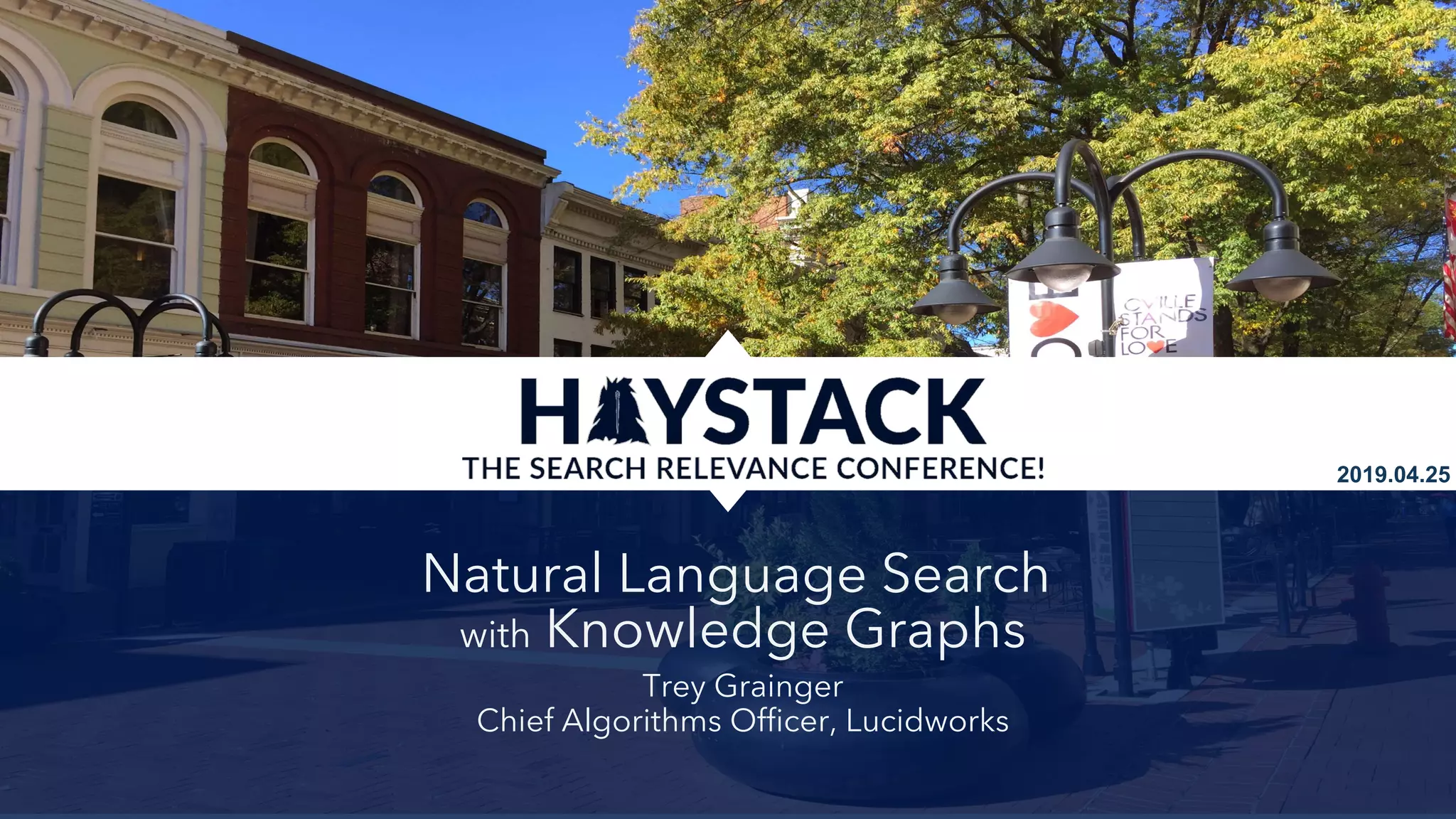 Natural Language Search with Knowledge Graphs (Haystack 2019) | PDF