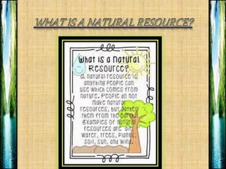 Natural Resources Conservation | PPT