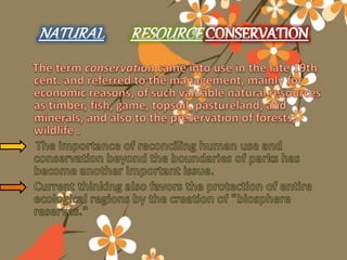 Natural Resources Conservation | PPT