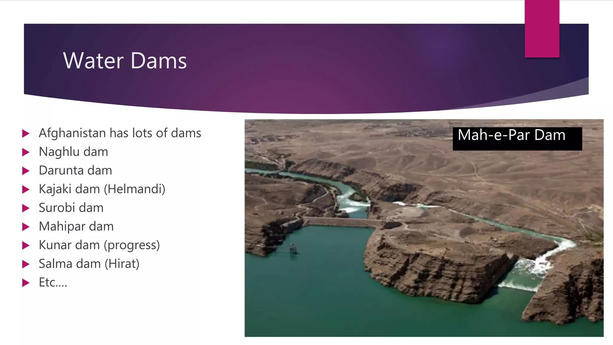 Natural resources Of Afghanistan | PPTX