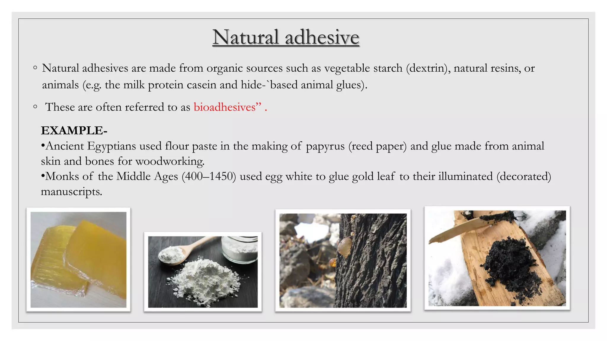 Natural adhesives | PDF