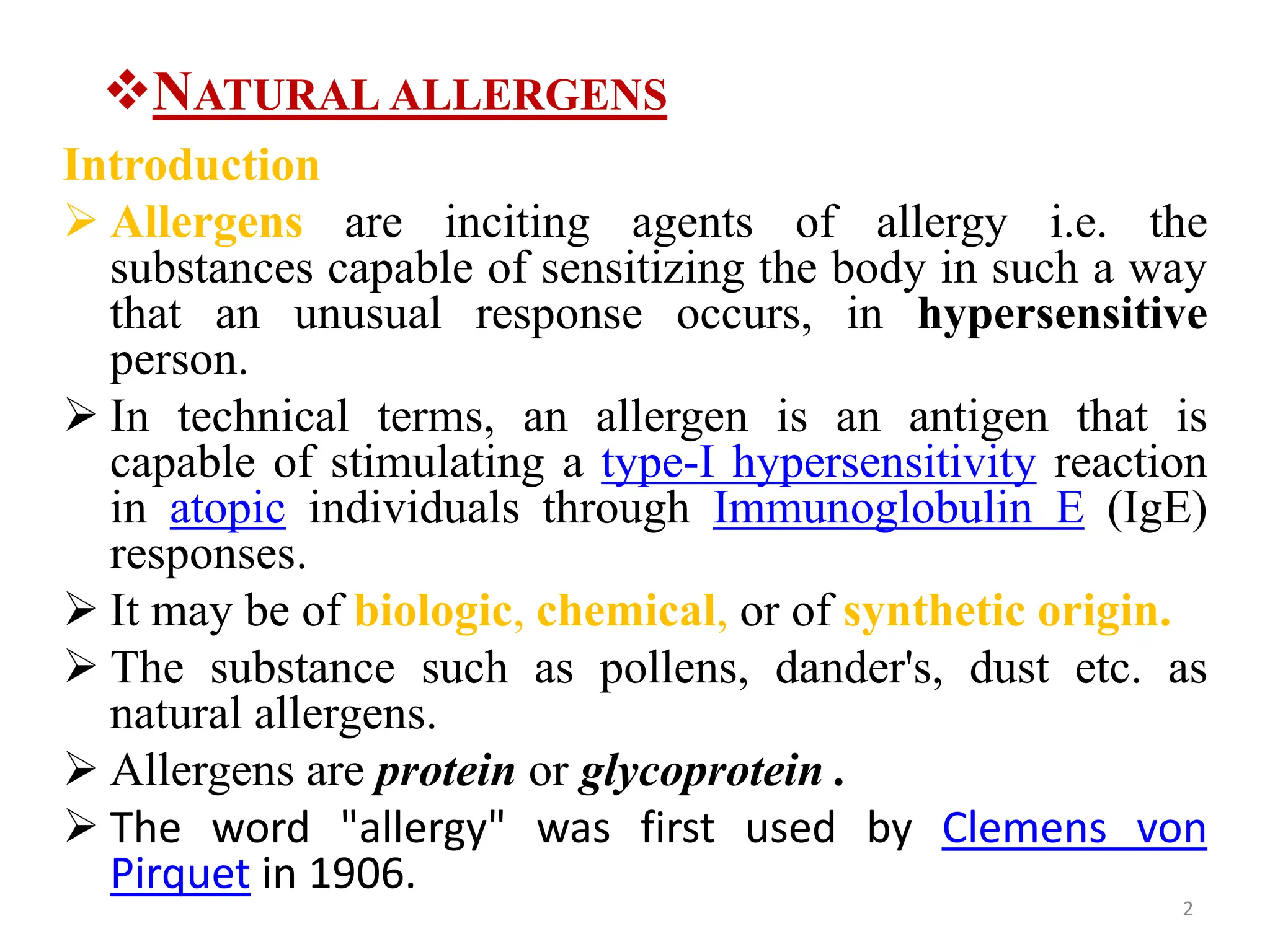 Natural allergens FROM PLANTS AND ANIMALS.pptx