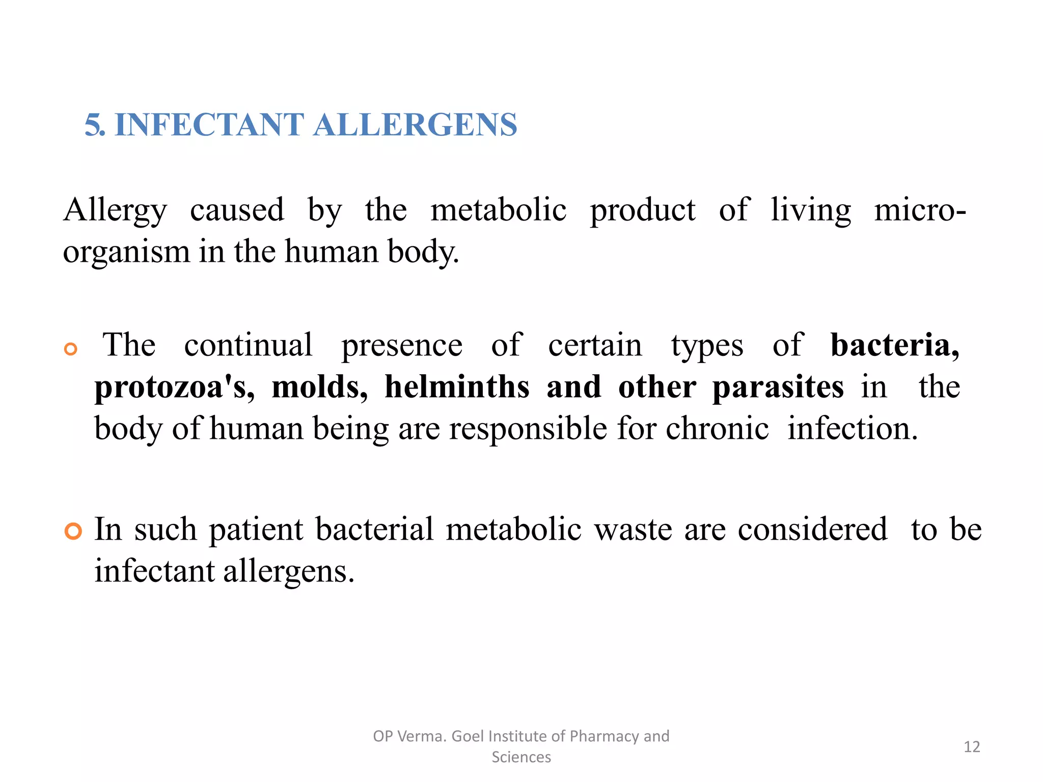 Natural allergens op verma | PPT