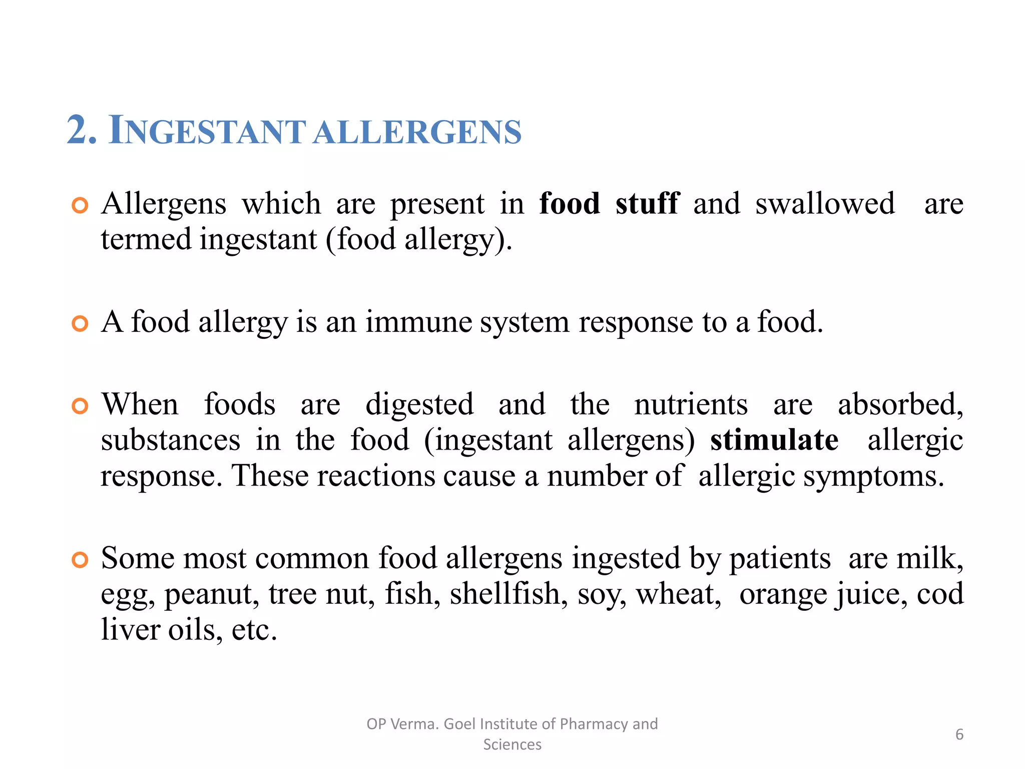 Natural allergens op verma | PPT