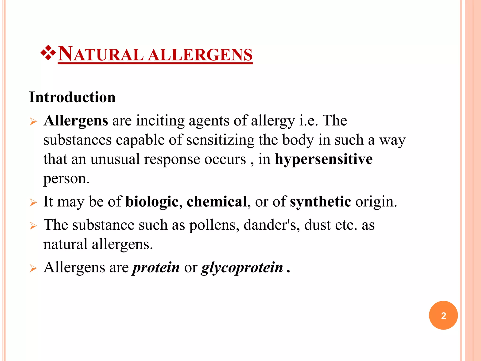 Natural allergens,photosensitizing agents and fungal toxin | PPTX