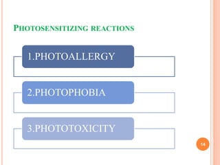 Natural allergens,photosensitizing agents and fungal toxin | PPTX