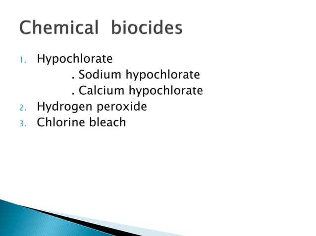 Natural and chemical biocides | PPTX