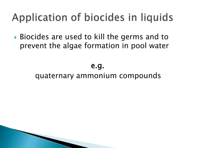Natural and chemical biocides | PPTX