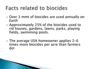 Natural and chemical biocides | PPTX