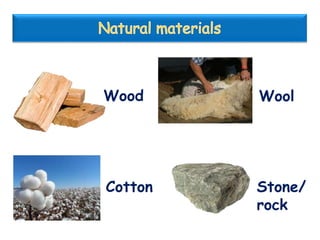 Natural and man made materials | PPT | Manufacturing Industry | Industries