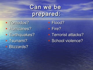 Natural and manmade disasters ppt hc | PPT