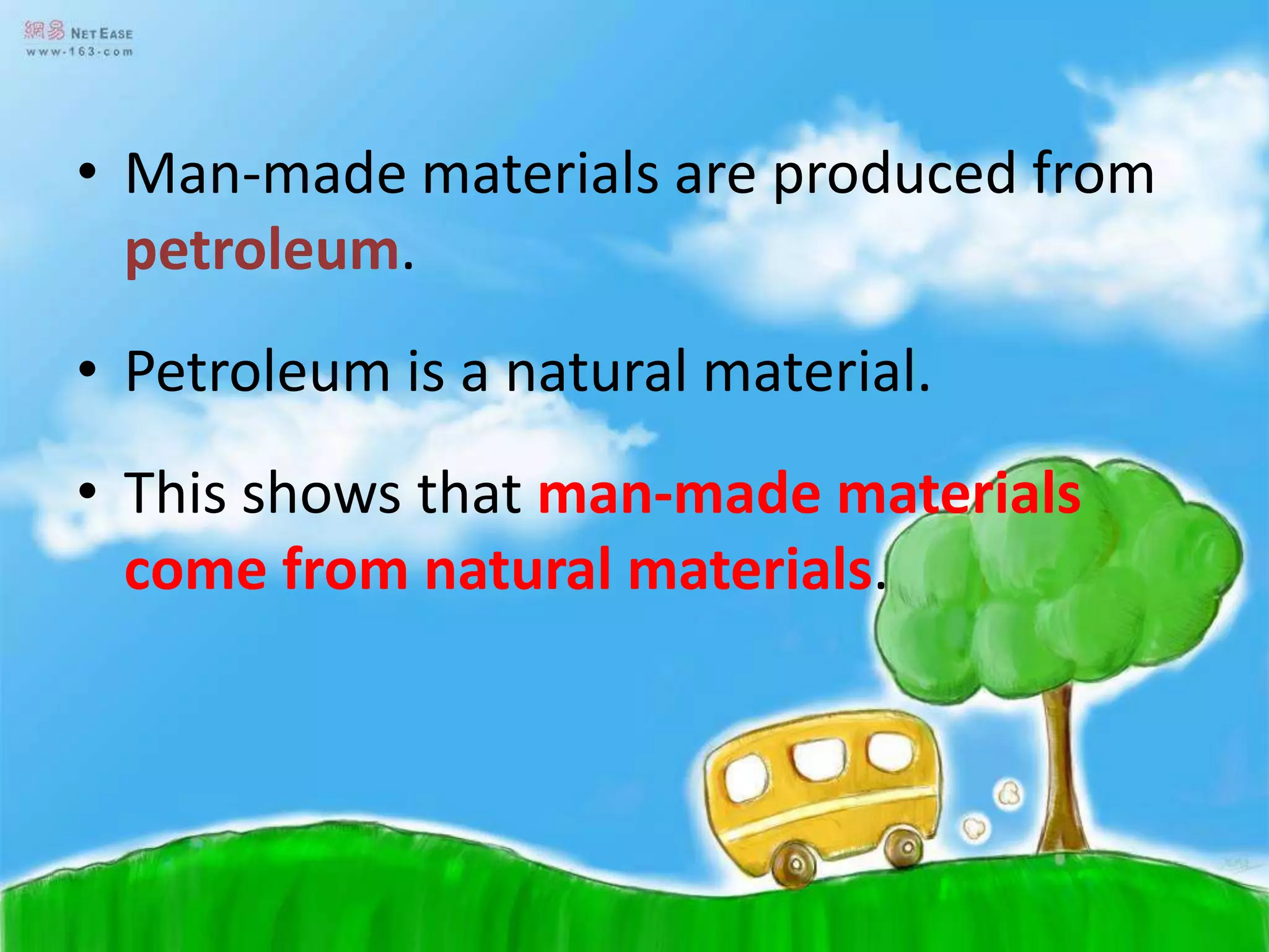 Natural and manmade materials | PPTX