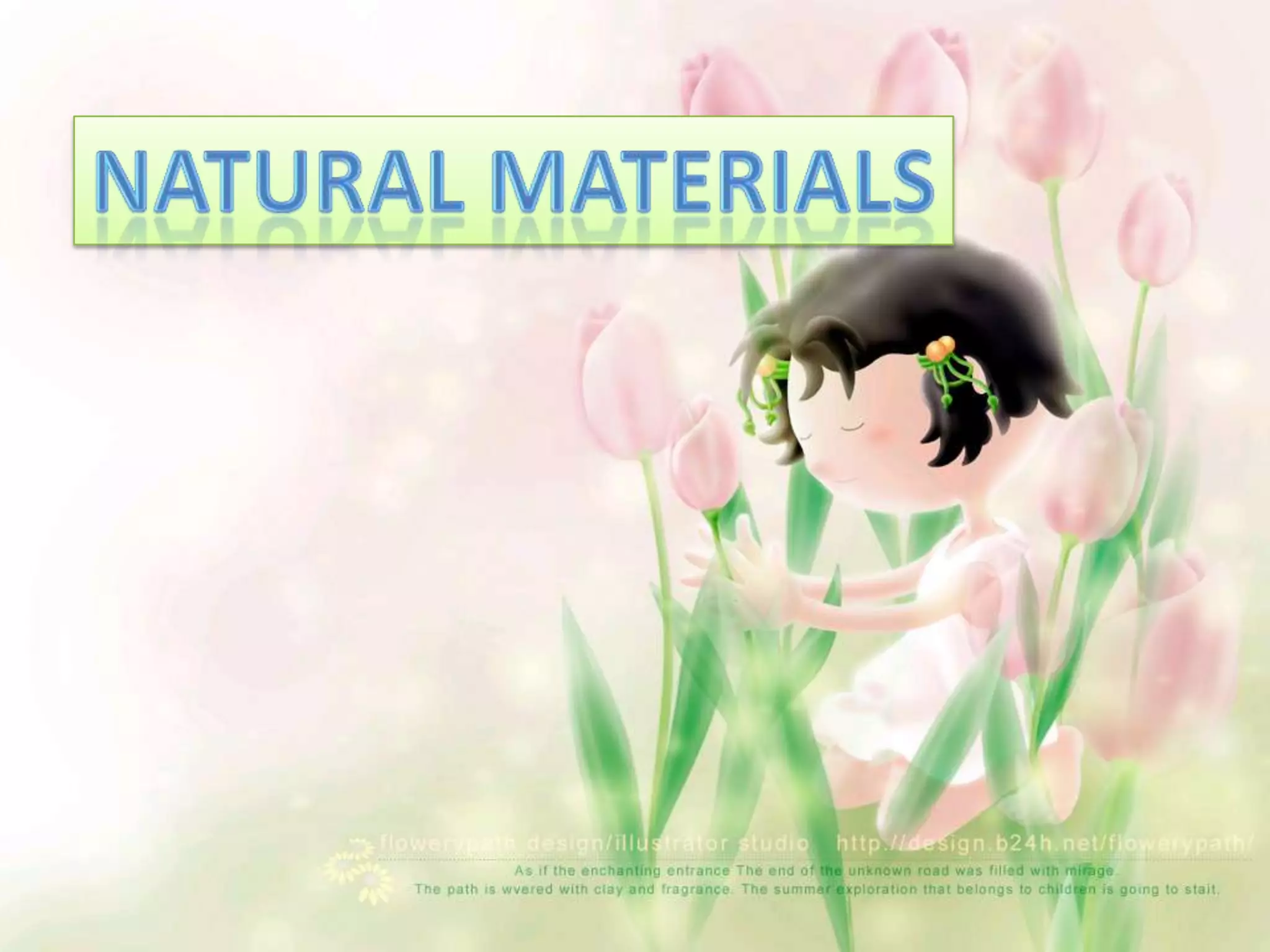 Natural and manmade materials | PPTX
