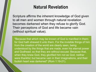 Natural and Special Revelation | PDF