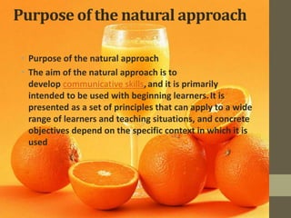 The Natural approach | PPT