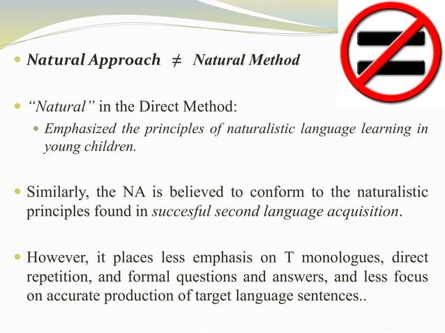 Natural approach | PPT