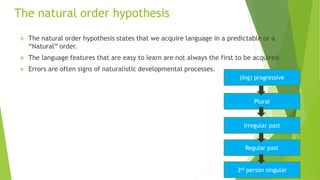 The Natural approach | PPTX