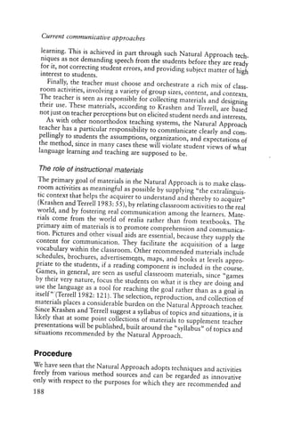 Natural approach | PDF