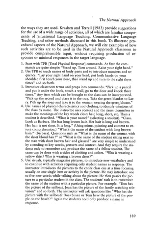 Natural approach | PDF