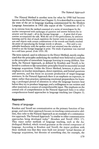 Natural approach | PDF