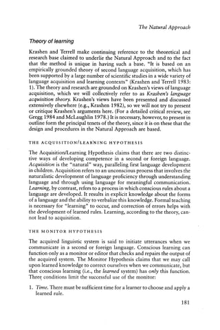 Natural approach | PDF