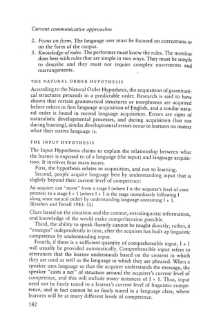 Natural approach | PDF