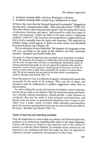 Natural approach | PDF