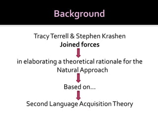 Natural approach (1) | PPTX | Education