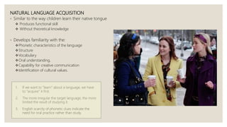 Natural approach | PPTX