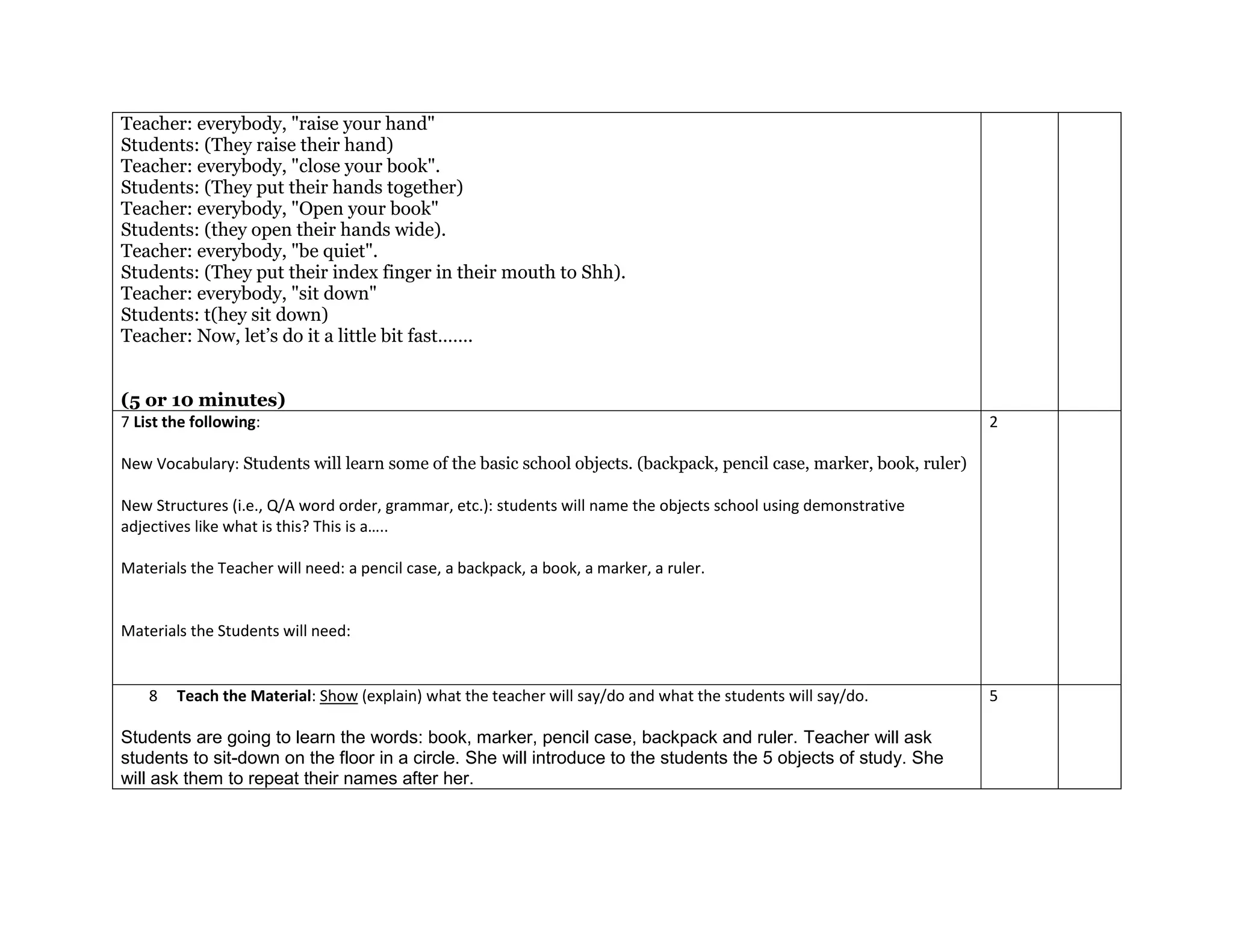 Natural approach lesson plan BUY TESOL 2 | PPT