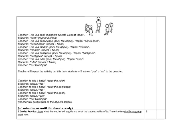 Natural approach lesson plan BUY TESOL 2 | PPT
