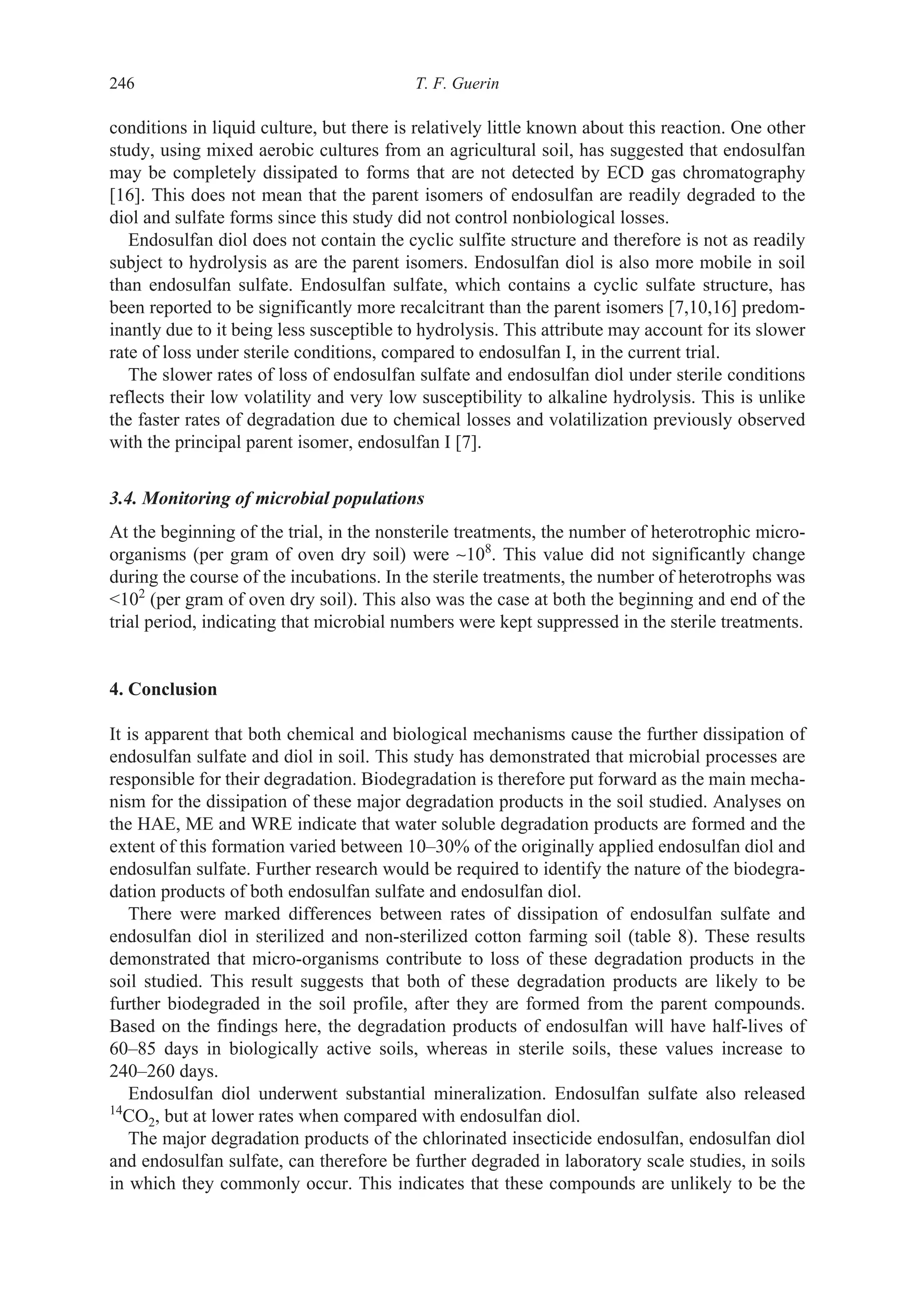 Natural attenuation of pesticides in soil | PDF