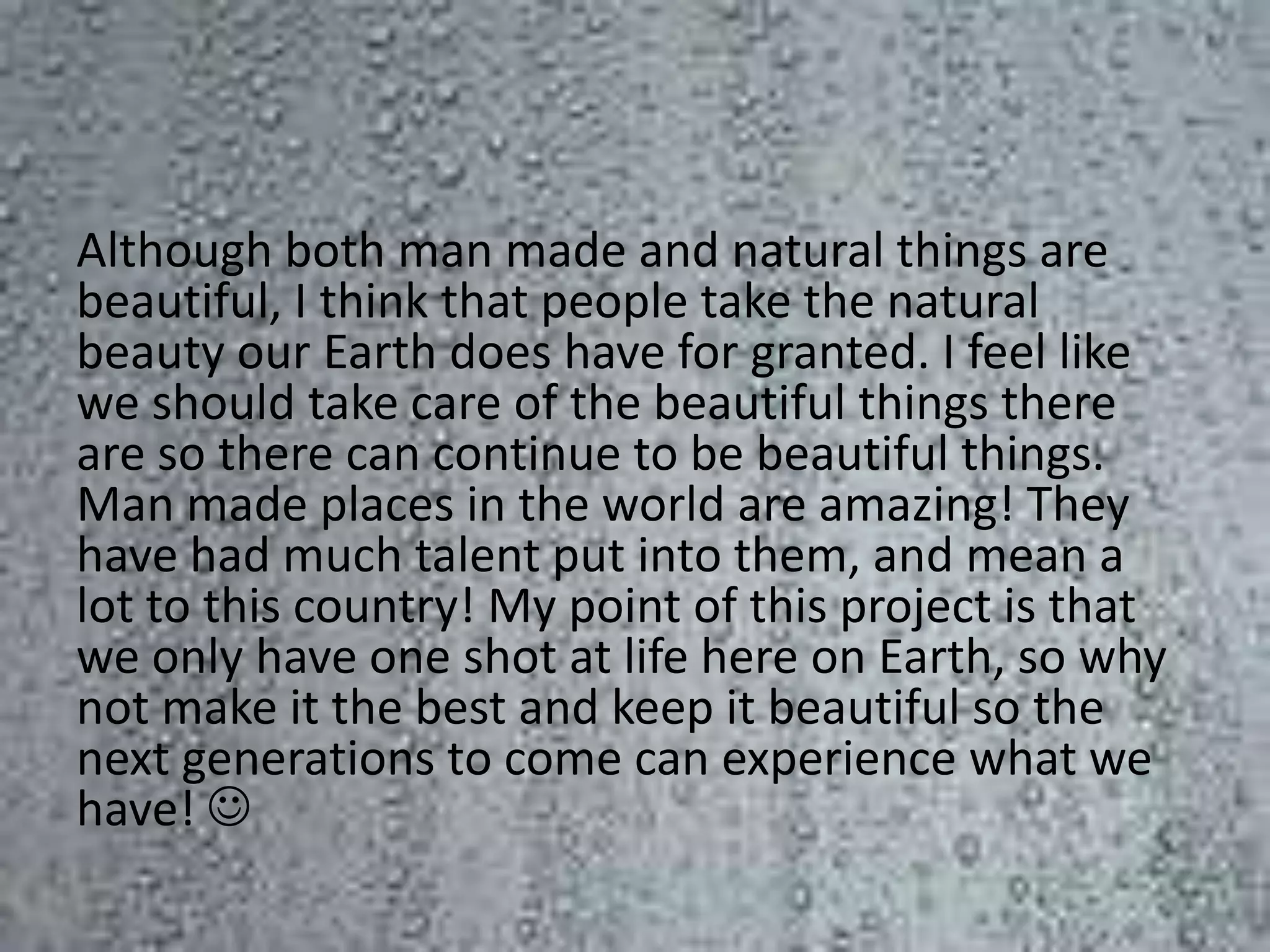 Natural beauty! project | PPTX