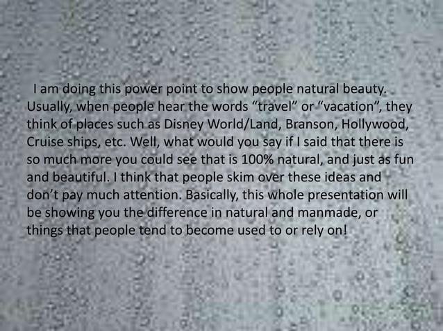 Natural beauty! project | PPTX | North America Travel | Travel Locations